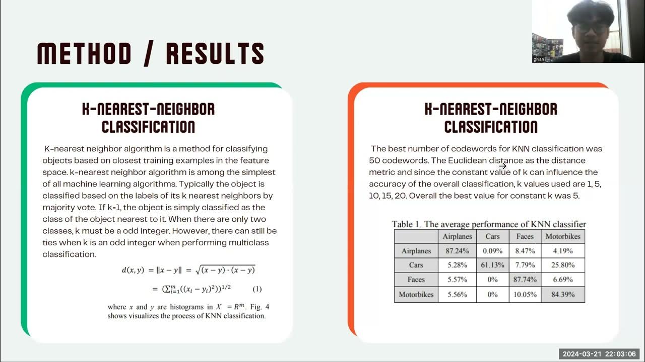 Comparing Image Classification Methods: K-Nearest-Neighbor and Support-Vector-Machines - YouTube