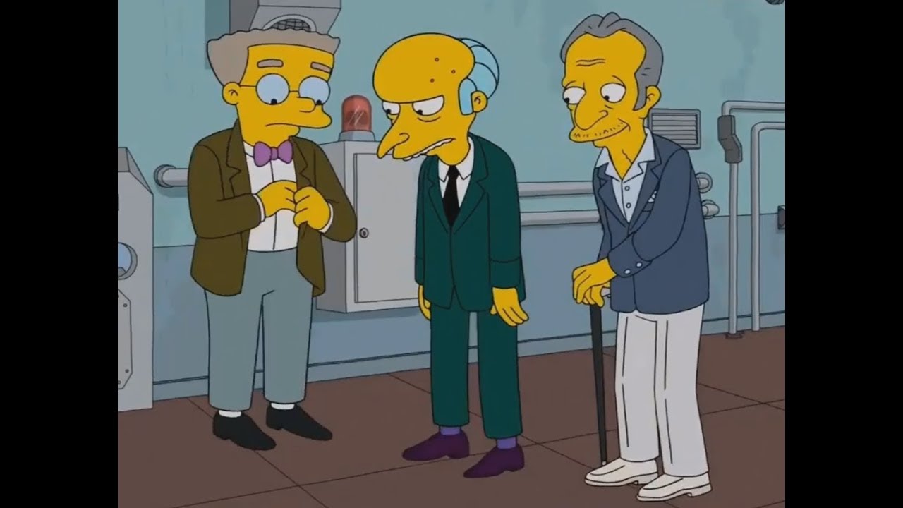 The Simpsons - Mr. Burns Met His Old Friend Again! - YouTube