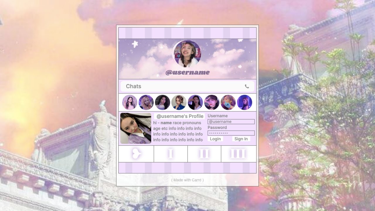 cute interactive carrd tutorial - cr jsckid - YouTube