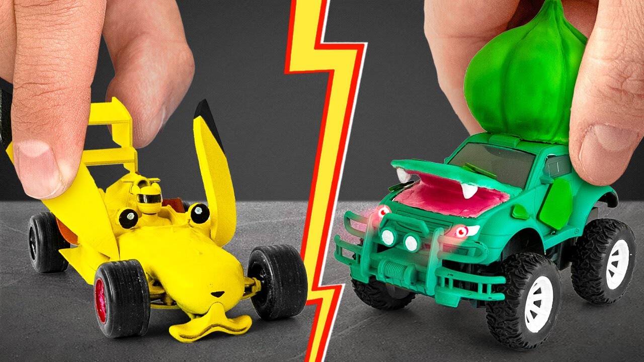 ⚡🚗 Pikachu Meets Speed! 🏁 DIY Pokémon Cars Face Off in an Epic Race! 🔥 ...