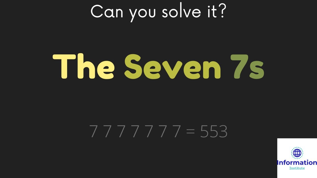 The Seven 7s - YouTube