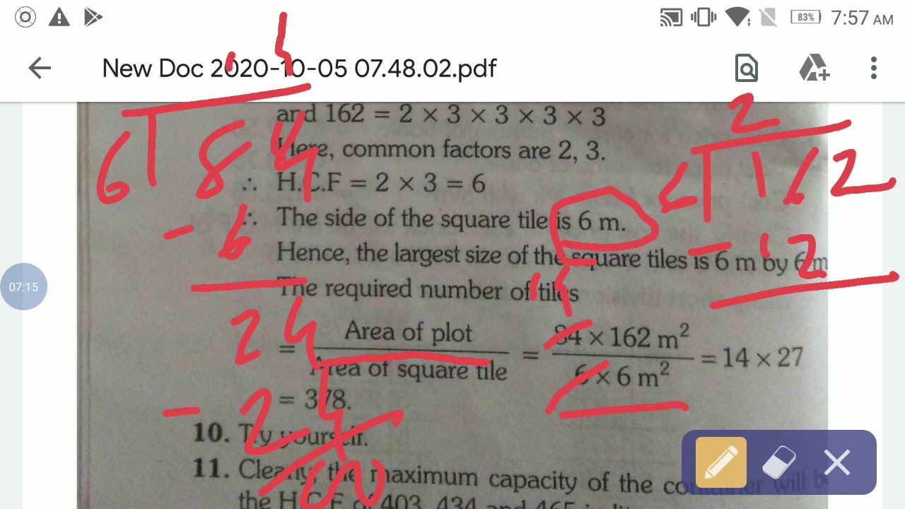 Word problem based on HCF - YouTube