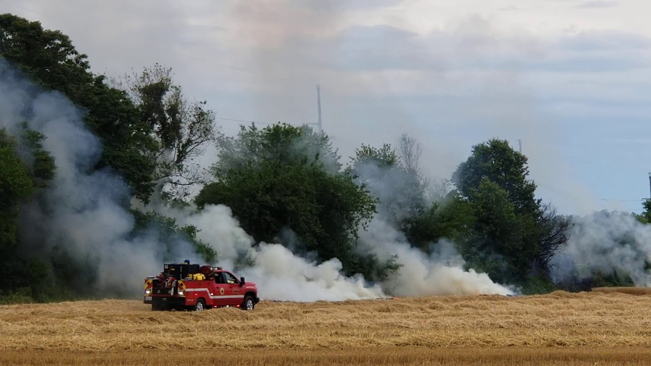 Field fire in 45 local - YouTube