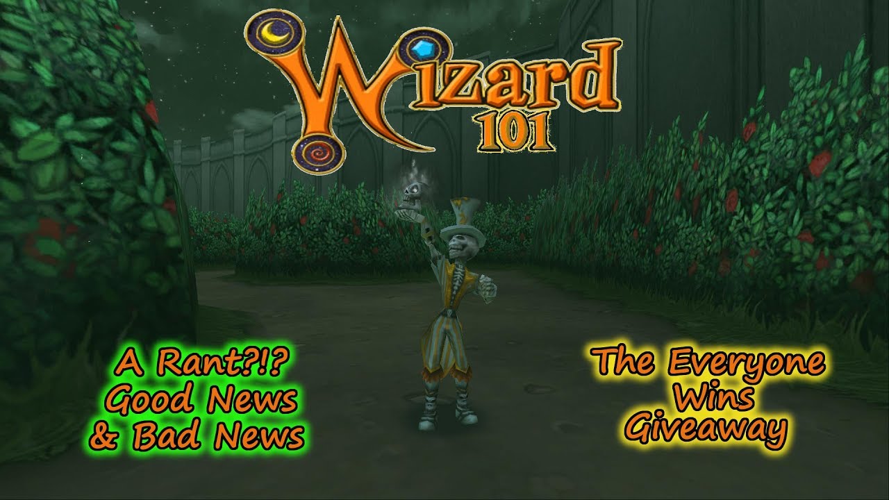 Wizard101 - A Rant - Good News and Bad News - The Everyone Wins Giveaway - YouTube