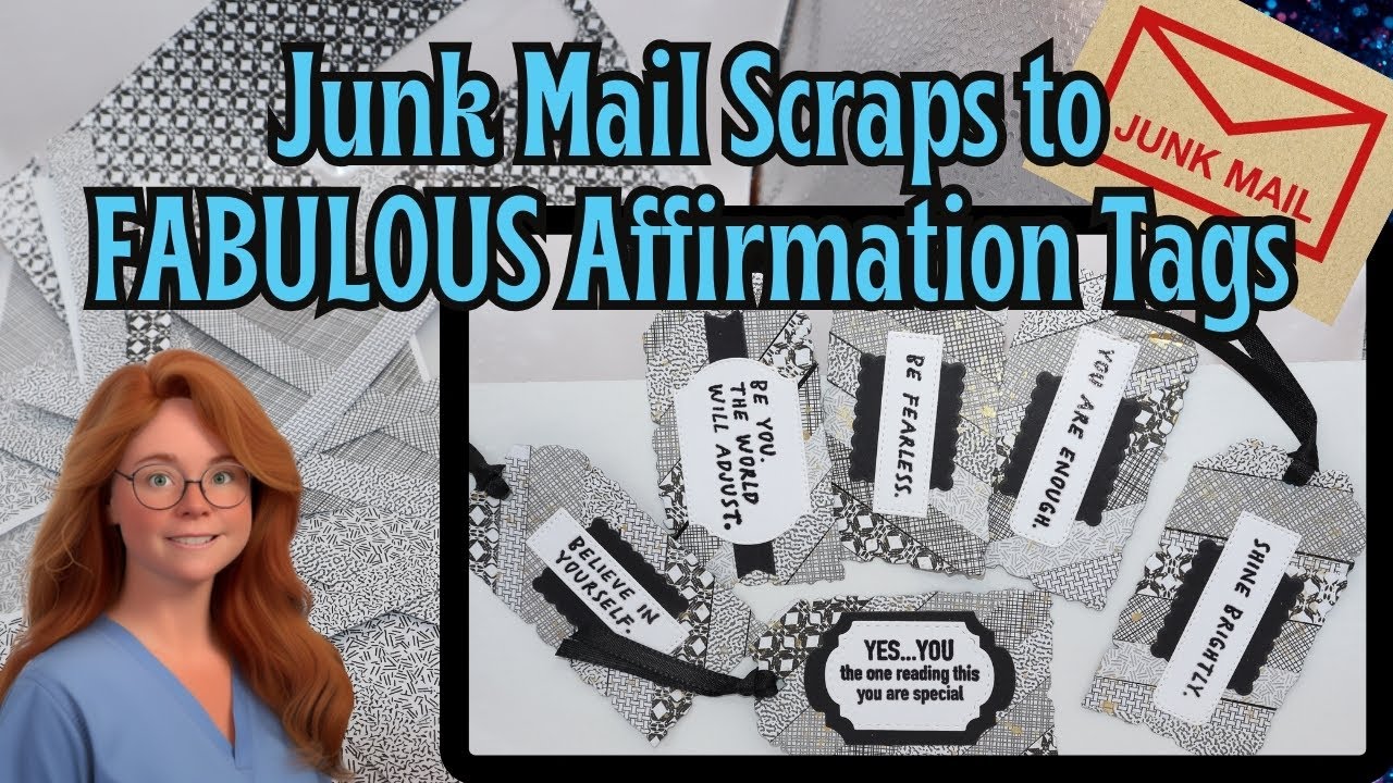 Transforming Junk Mail into Stunning Affirmation Tags | DIY Upcycled ...