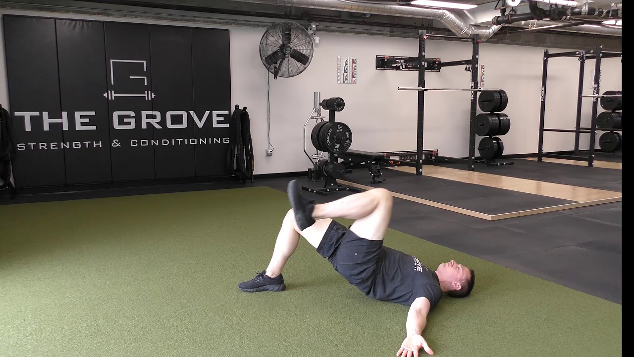 Supine Bridge and Alternating March - YouTube