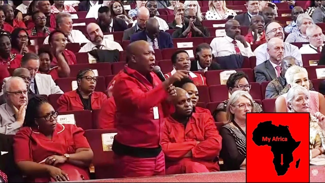 Police Minister Bheki Cele vs EFF Julius Malema And DA John Steenhuisen - Parliament SONA 23 ...