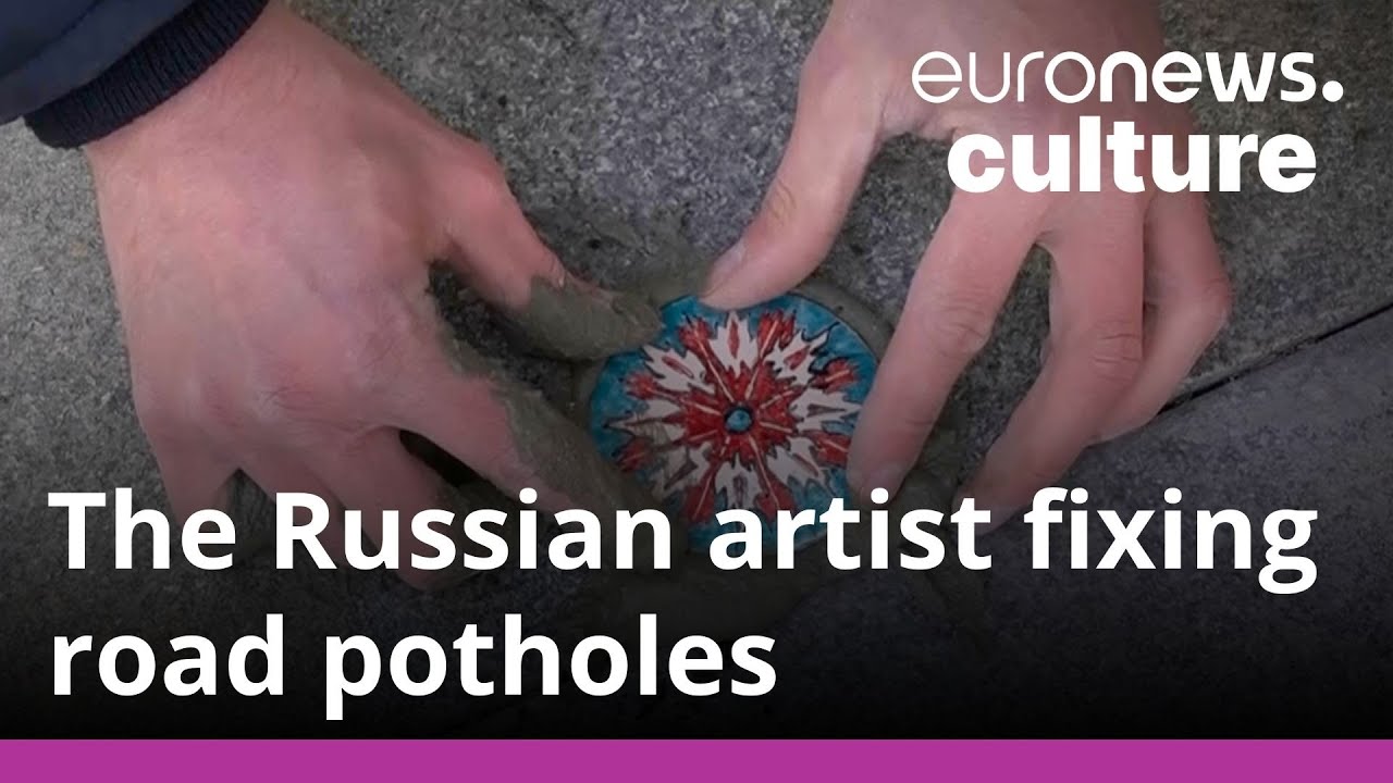 Meet the artist fixing Russia's potholes with beautiful painted ...