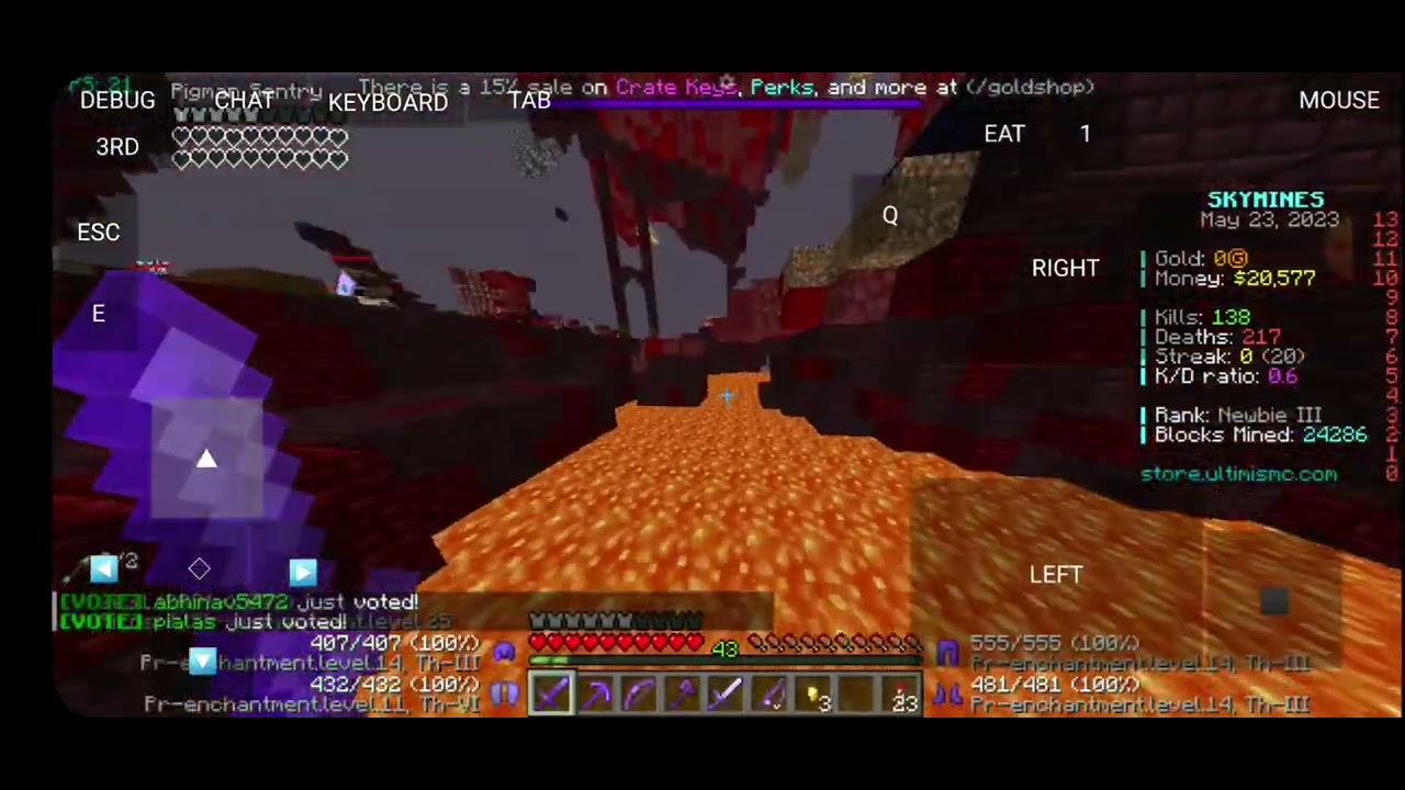 Ultimismc skymines #minecraft #ultimismc - YouTube