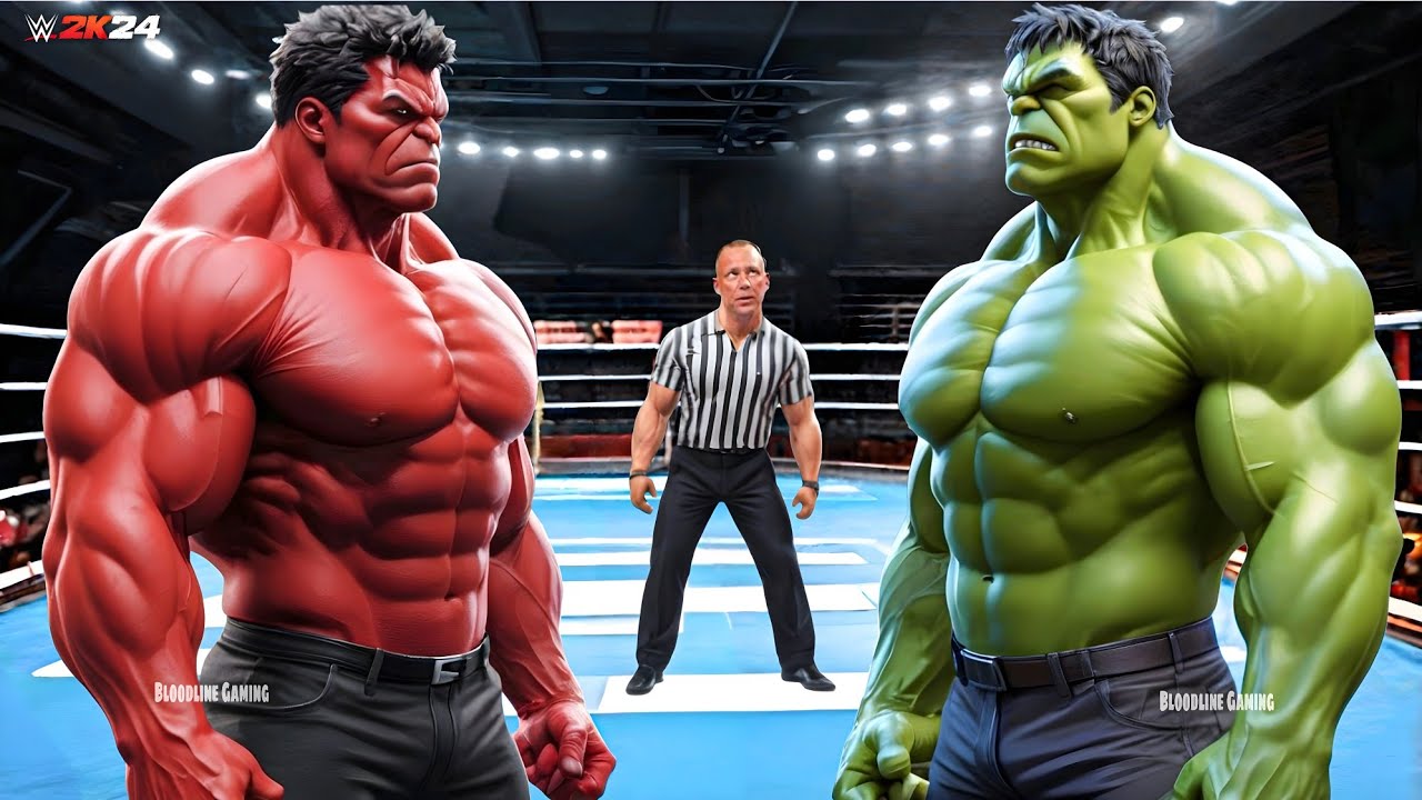 WWE 2K24 - Red Hulk vs. Hulk Fight | Xbox One S Gameplay - YouTube
