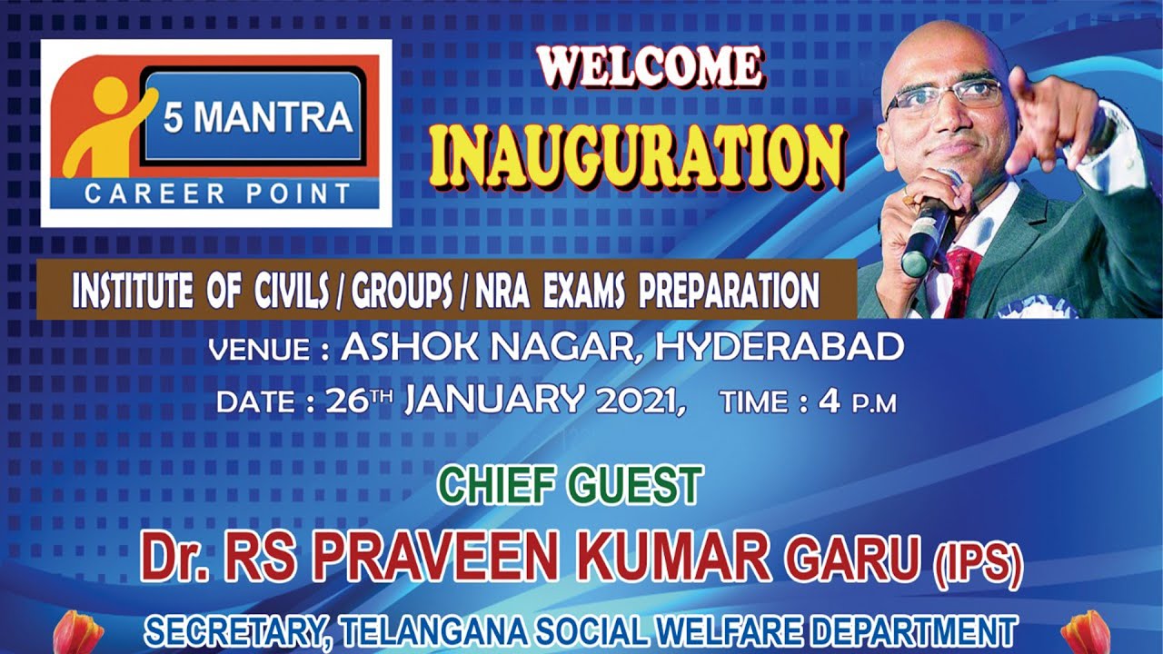 5Mantra Career Point Institute Inaugurated for Civils - Groups - NRA ...