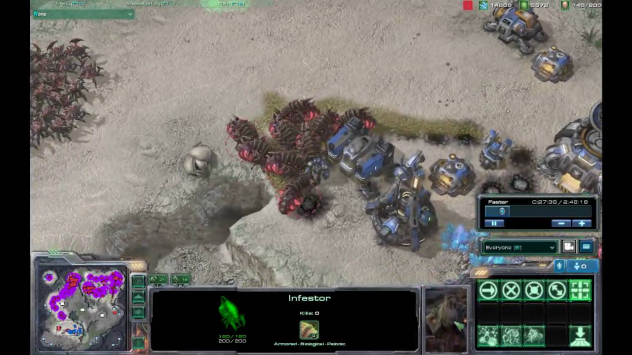 SC2 - Beta - Zerg - Infestor's spells - YouTube