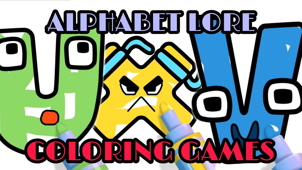 ALPHABET LORE | COLORING GAMES LEVEL 99-110 - YouTube