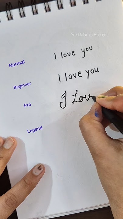 How to write I Love You #shorts - YouTube