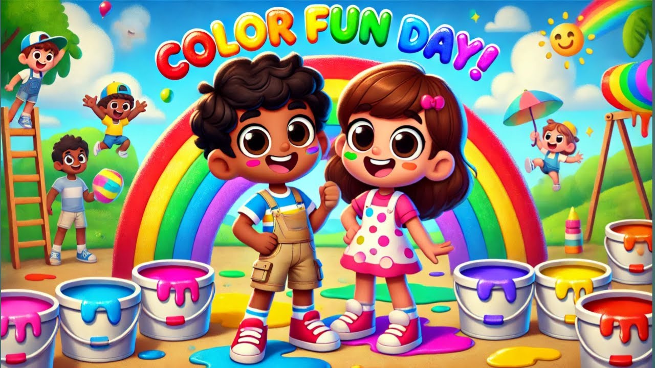 Color Fun Day | Short Moral Story in English For Children | Bedtime ...
