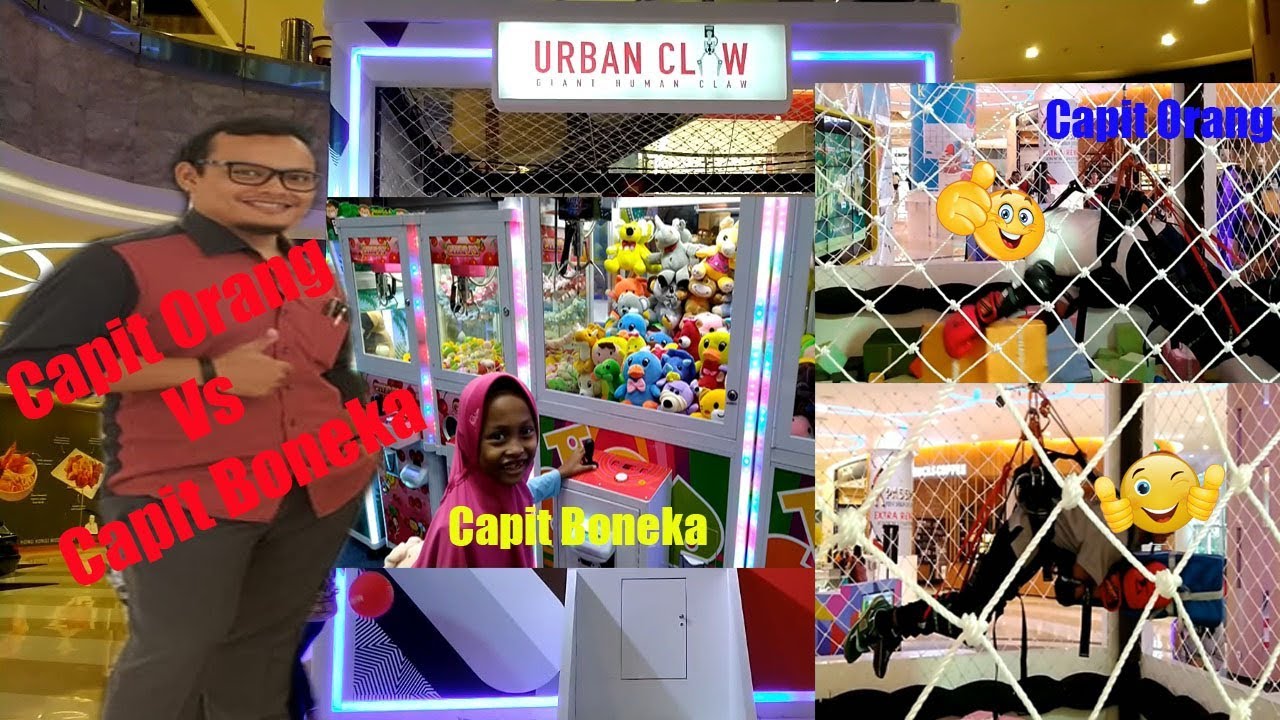 Human Claw Machine Indonesia (Kuningan City) - Seru Banget Maenya - YouTube