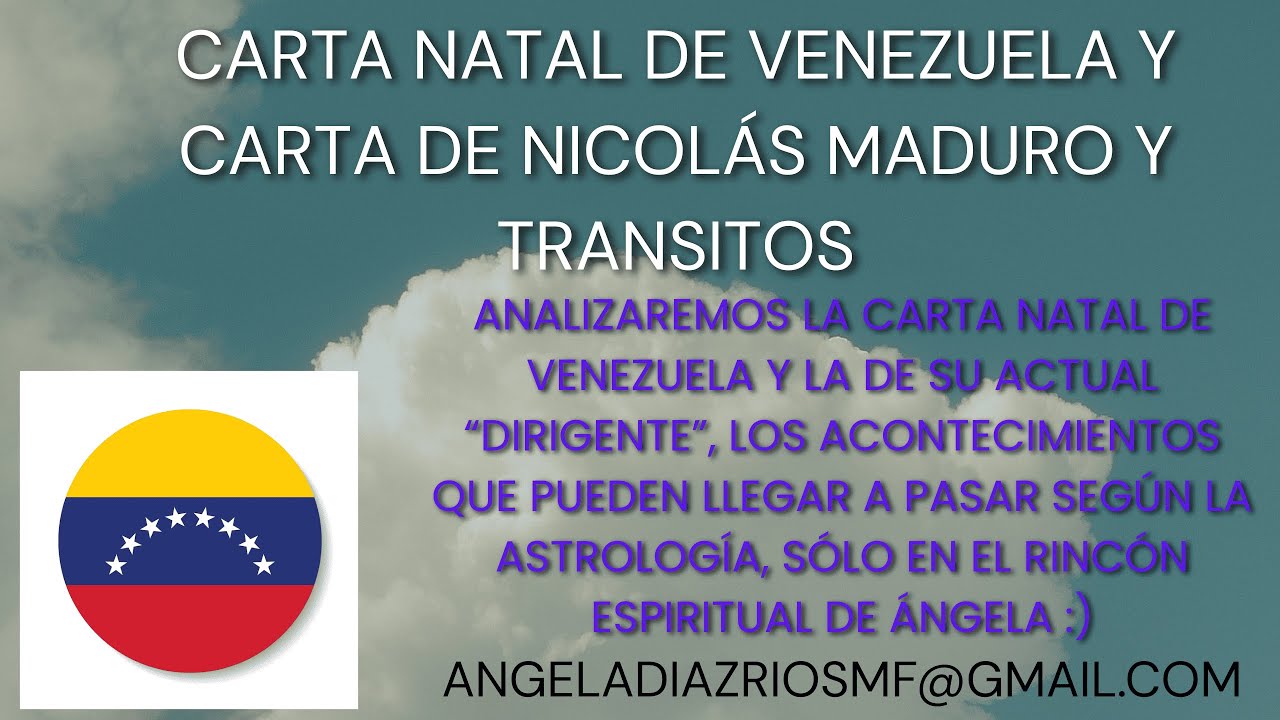 CARTA NATAL DE VENEZUELA, MADURO Y TRÁNSITOS, RS. #venezuela # ...