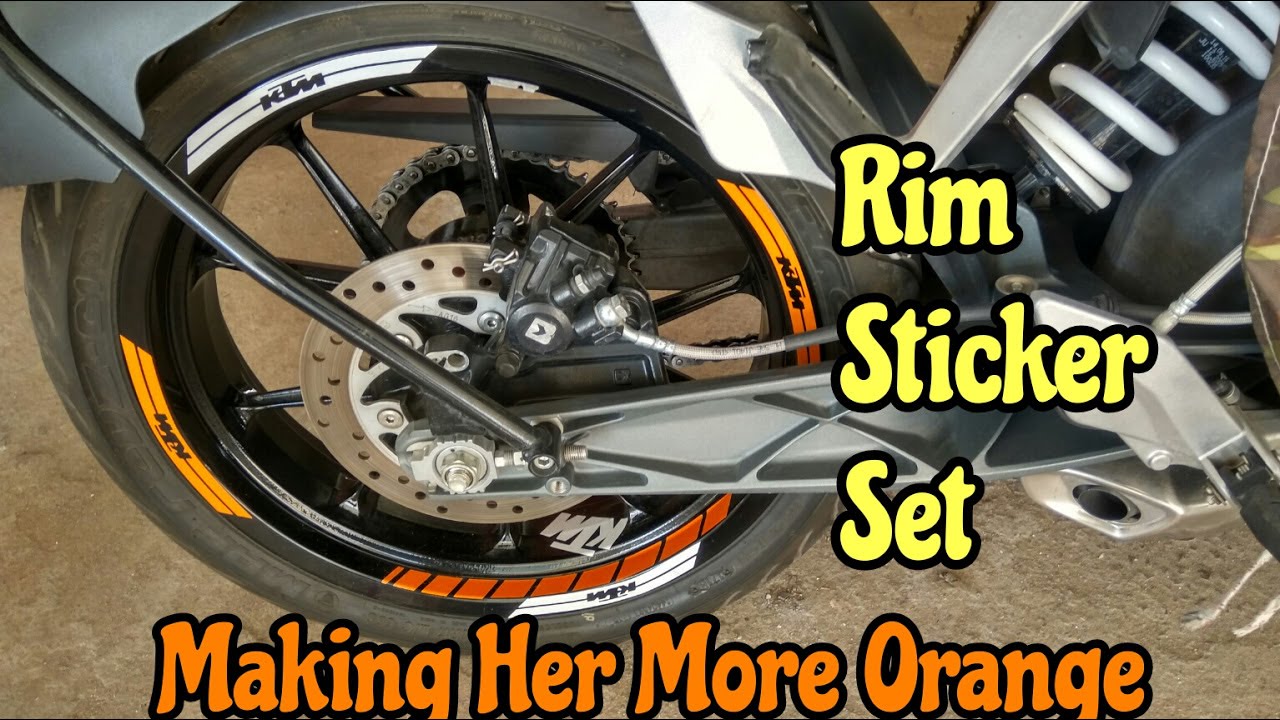KTM Duke 200 - Rim Sticker + Kawasaki Z800 - YouTube