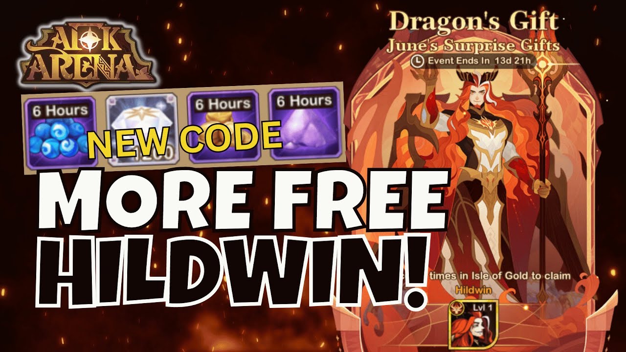 NEW CODE - FREE HILDWIN - ISLE OF GOLD! [FURRY HIPPO AFK ARENA] - YouTube