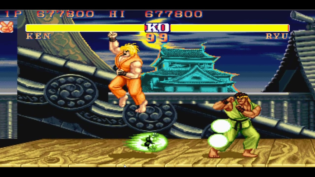 Ken Playthrough | Street Fighter 2 Gameplay | Combos, Special Moves ...