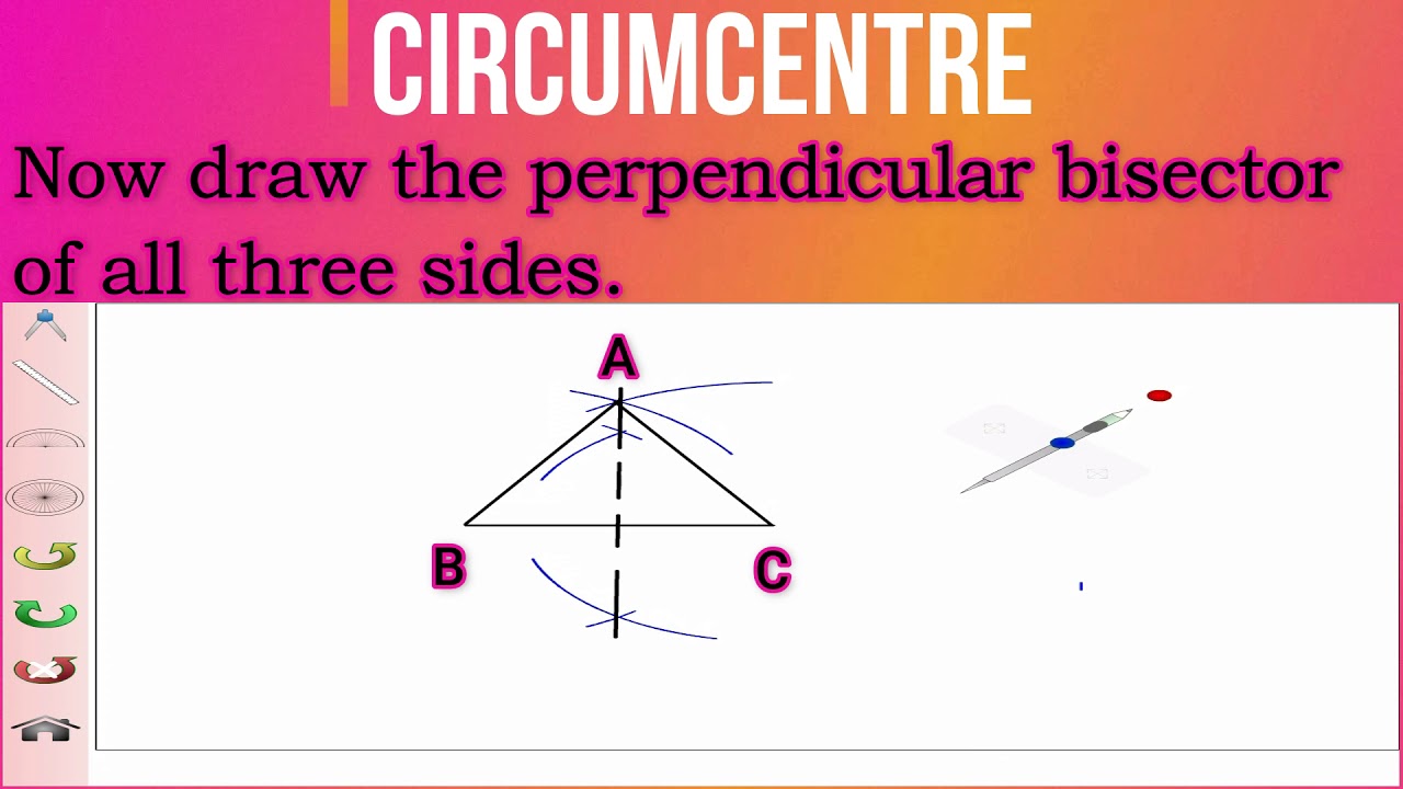 Class-7 | Chapter 8 | Pythagoras theorem | (Construction of Circumcentre) - YouTube