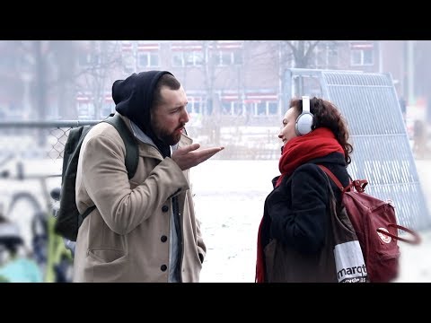 Blowing People Kisses In Amsterdam