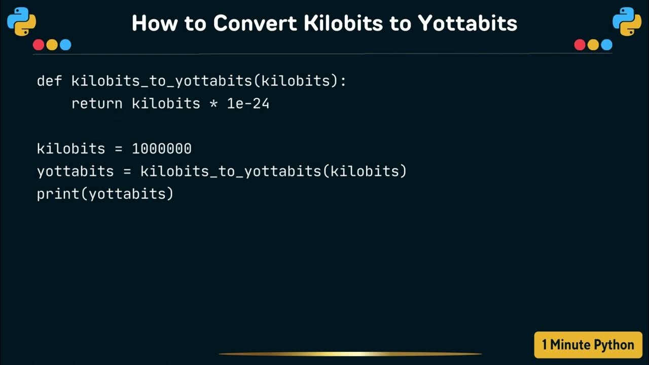how-to-convert-kilobits-to-yottabits-youtube