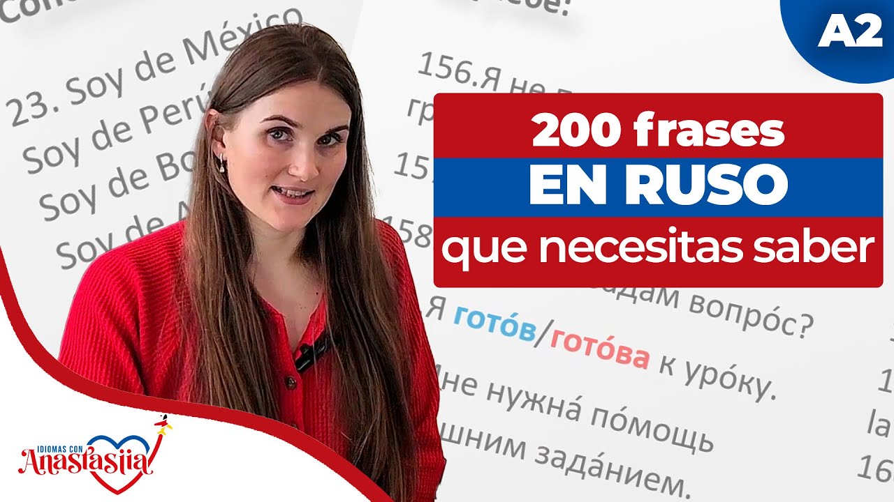 🔥 200 frases básicas en ruso | Habla desde el primer día | ️ Ruso para ...