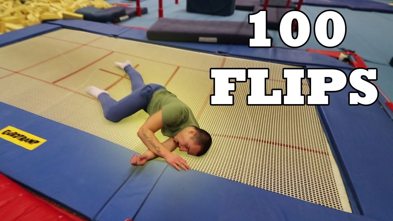 100 FLIPS UNDER 3 MINUTES | INSANE CHALLENGE - YouTube