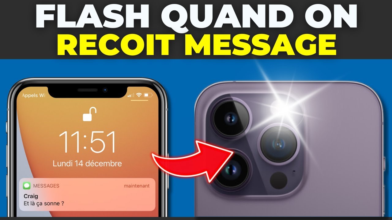 Comment Mettre Le Flash Quand On Recoit Un Message Iphone (2025) - YouTube