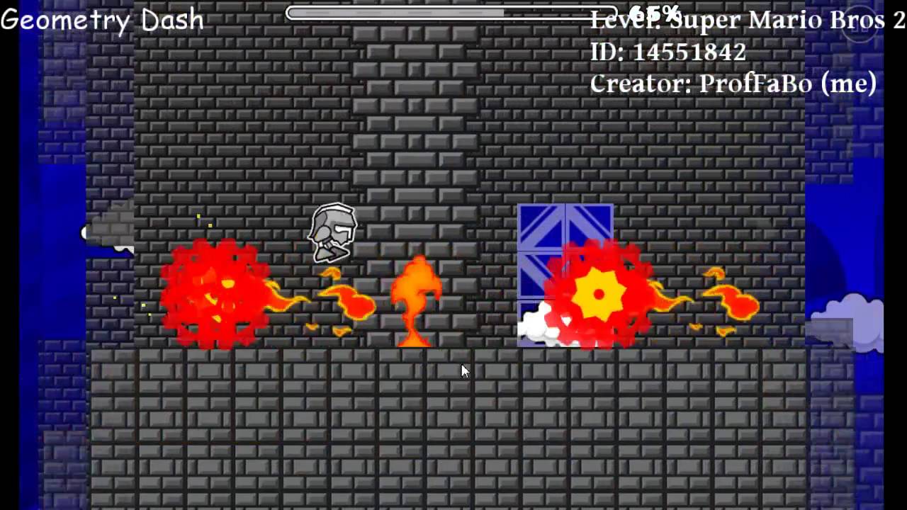 Geometry Dash "Super Mario Bros 2" (by: ProfFaBo, me) - YouTube