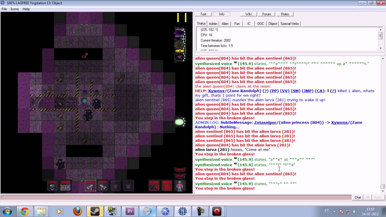 Lets Play Space Station 13 [YOGSTATION] W/ The DERPCREW livestreaming ...