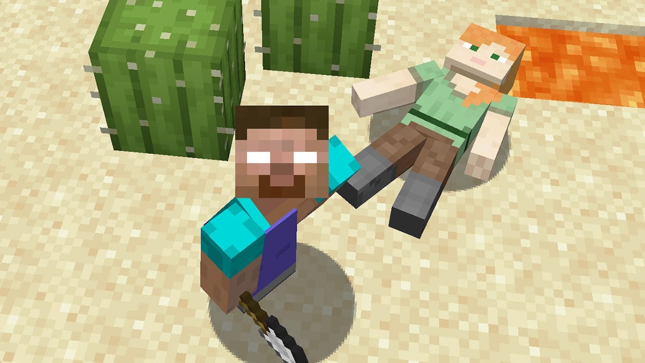 THIS MINECRAFT MAKE YOU CRY : HEROBRINE VS ALEX BY SCOOBY CRAFT - YouTube