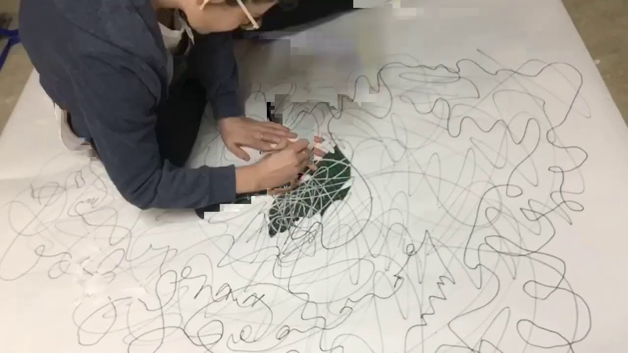 Dappled shadows underfoot. A paper cutting process. - YouTube
