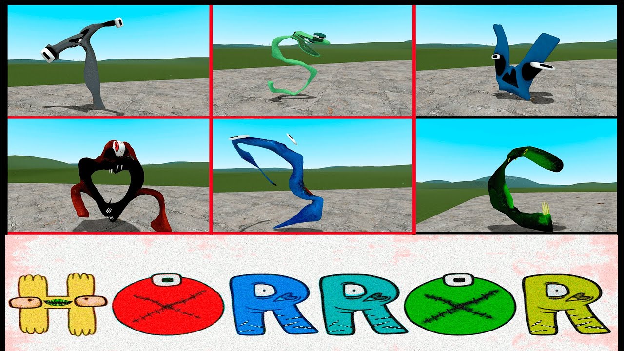 ALPHABET LORE CURSED and Baby Alphabet Lore DISTORTED FAMILY Garry's ...