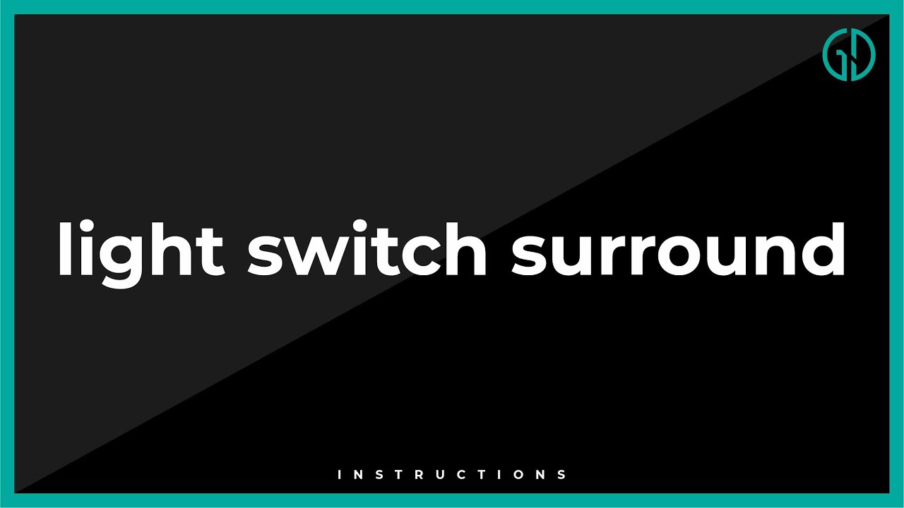 Light Switch Surround Fitting Instructions | Gaming Displays - YouTube