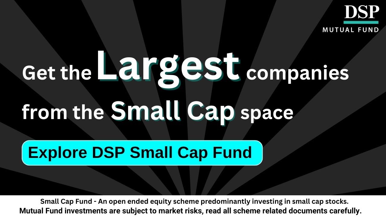 Get the largest companies from the Small Cap space | DSP Small Cap Fund ...