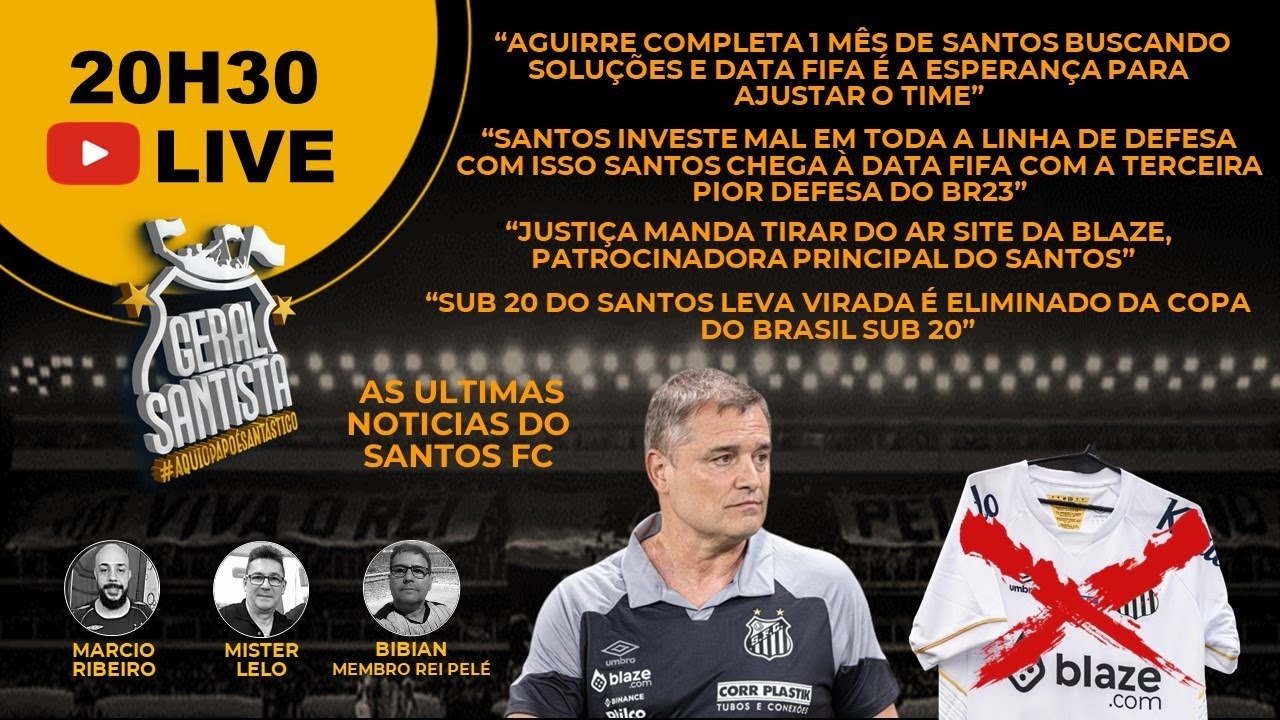211 LIVE: AS ÚLTIMAS NOTICIAS DO SANTOS FC. - YouTube
