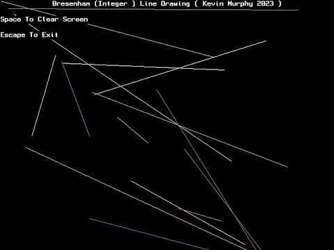 Bresenham Line Drawing Algorithm - Source Code And Demo - YouTube
