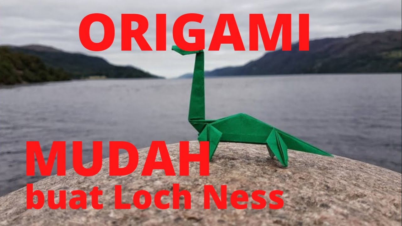 Cara Buat Origami Monster Loch Ness | How to Make Loch Ness Monster ...