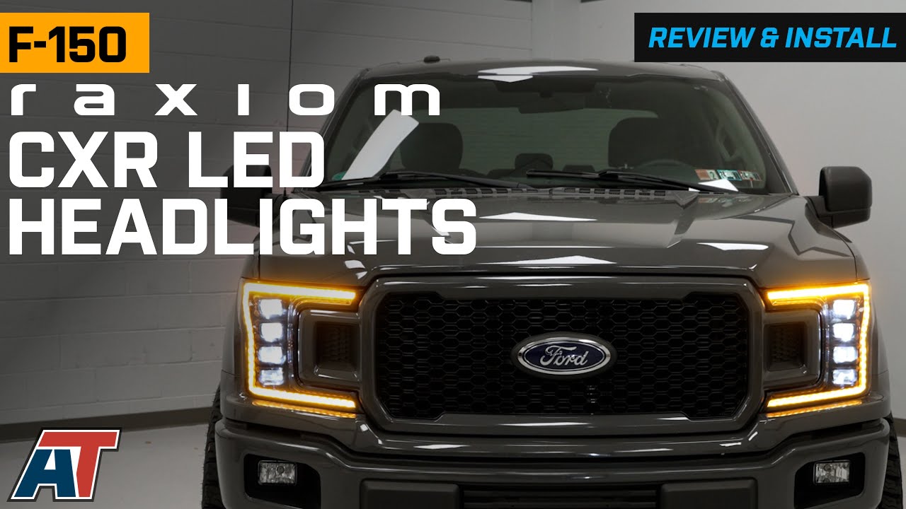 2018-2020 F-150 Raxiom CXR Series LED Headlights with Amber DRL Review ...