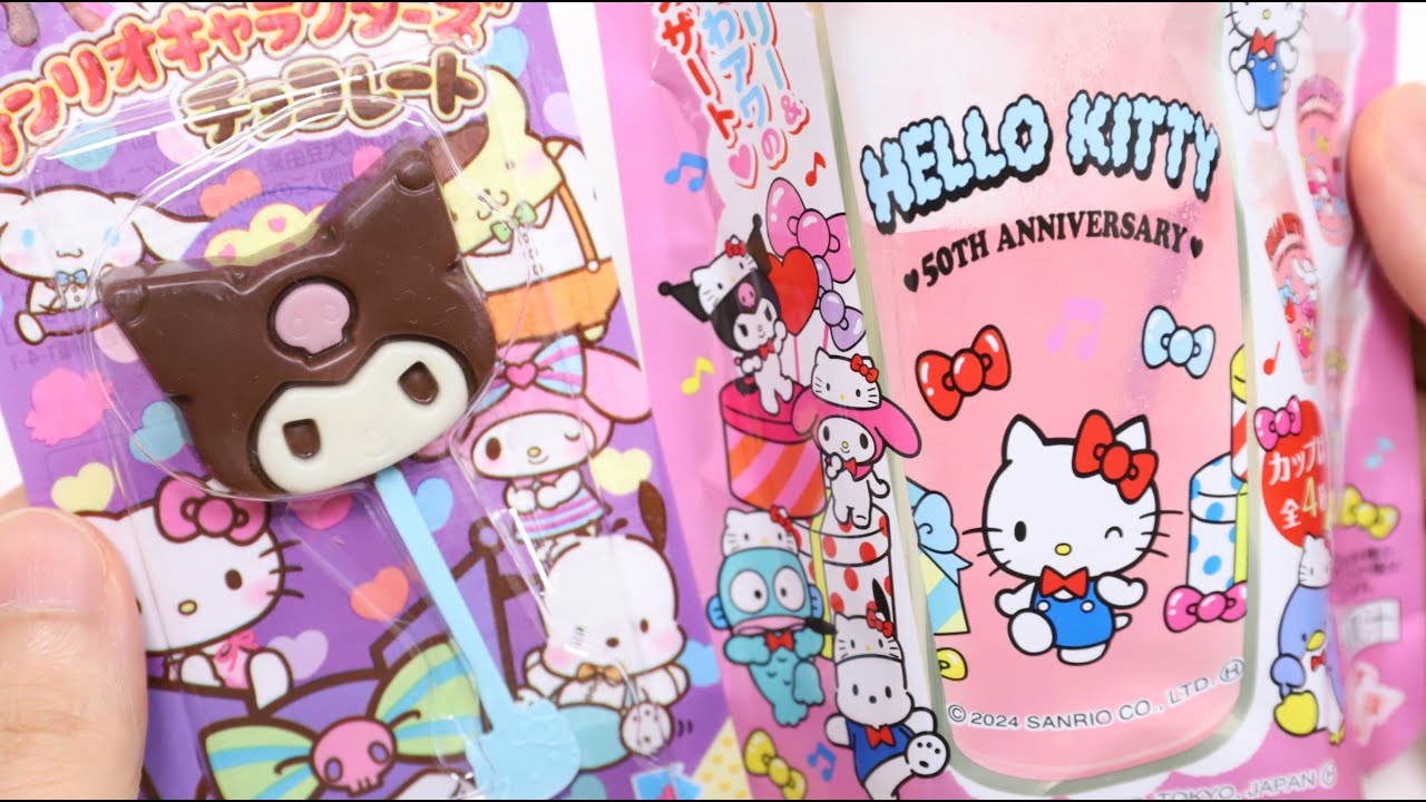 Hello Kitty SHUWARINCHU DIY Candy Jelly Drink Kit and Kuromi Lollipop ...