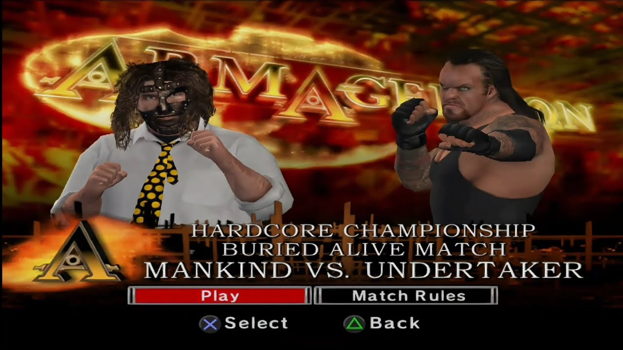 WWE SmackDown vs. Raw 2007 - Mankind vs Undertaker | Buried Alive Match ...