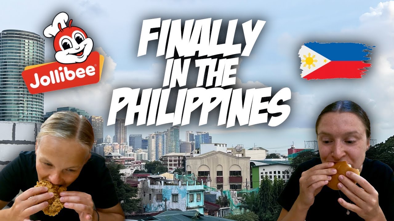 We are Finally in the Philippines, our First Taste of Jollibee 🇵🇭 - YouTube