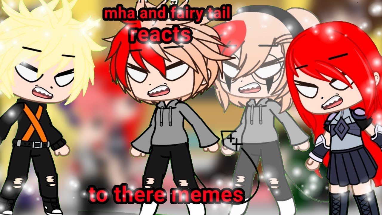mha and fairy tail reacts to there tiktoks - YouTube