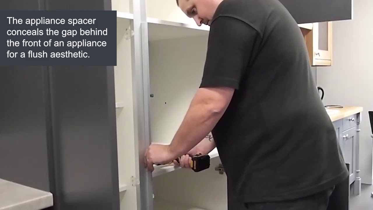 Fitting Appliance trim or spacer - YouTube
