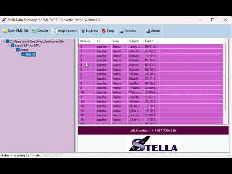 Stella eml to pst converter software is the best eml to pst converter software.