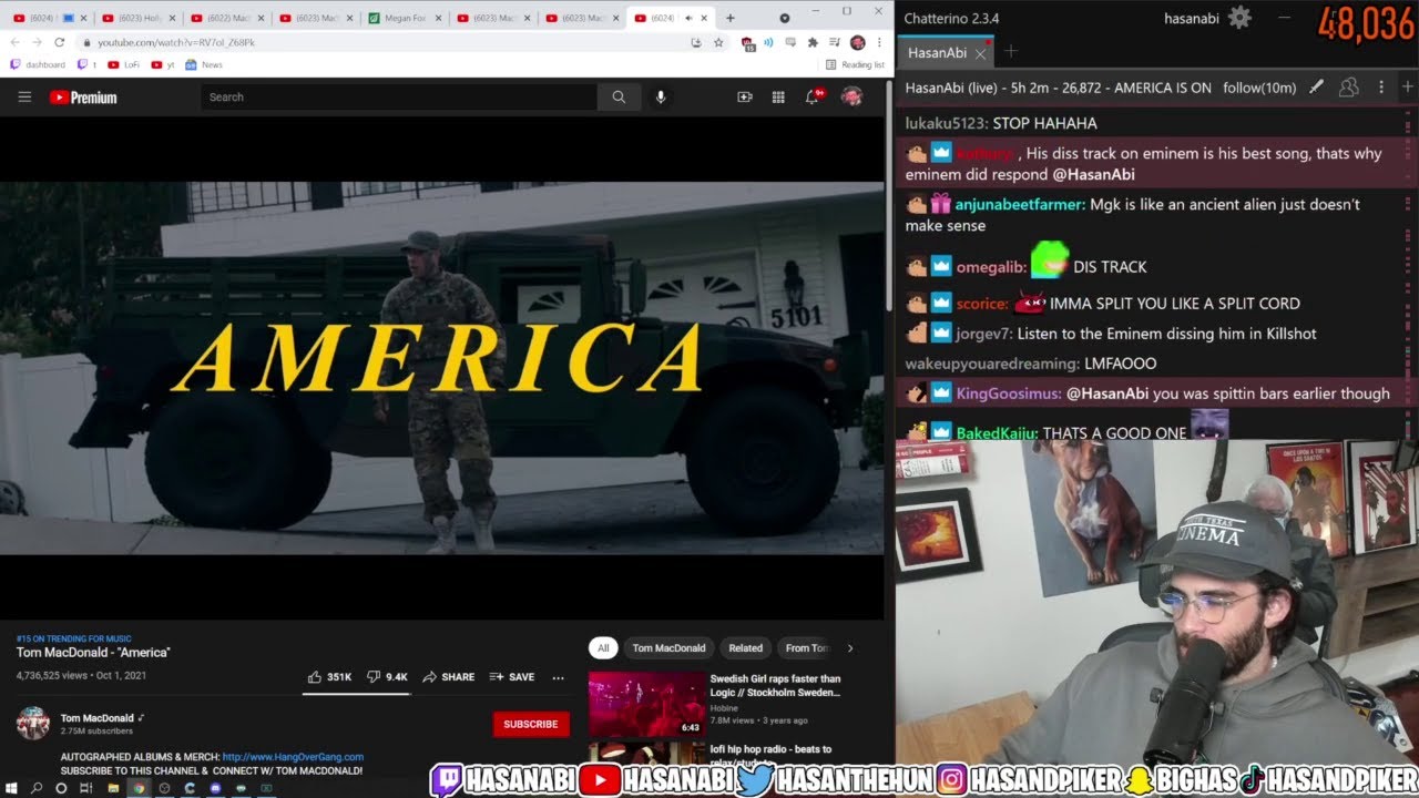 2/2 HasanAbi October 14, 2021 – Machine Gun Kelly REACT, New Chud Tom ...