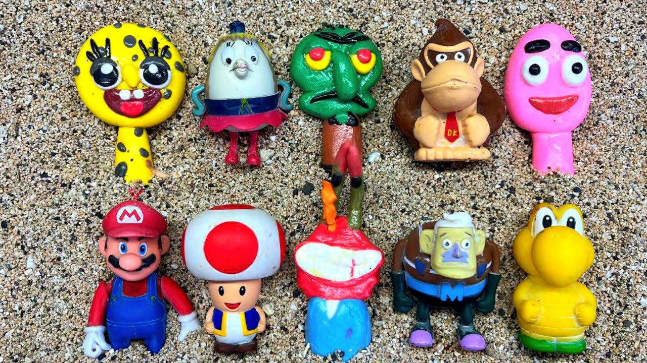 MARIO VS SPONGEBOB SQUAREPANTS VS LUIGI PATRICK,SQUIDWARD,GARY,DONKEY ...
