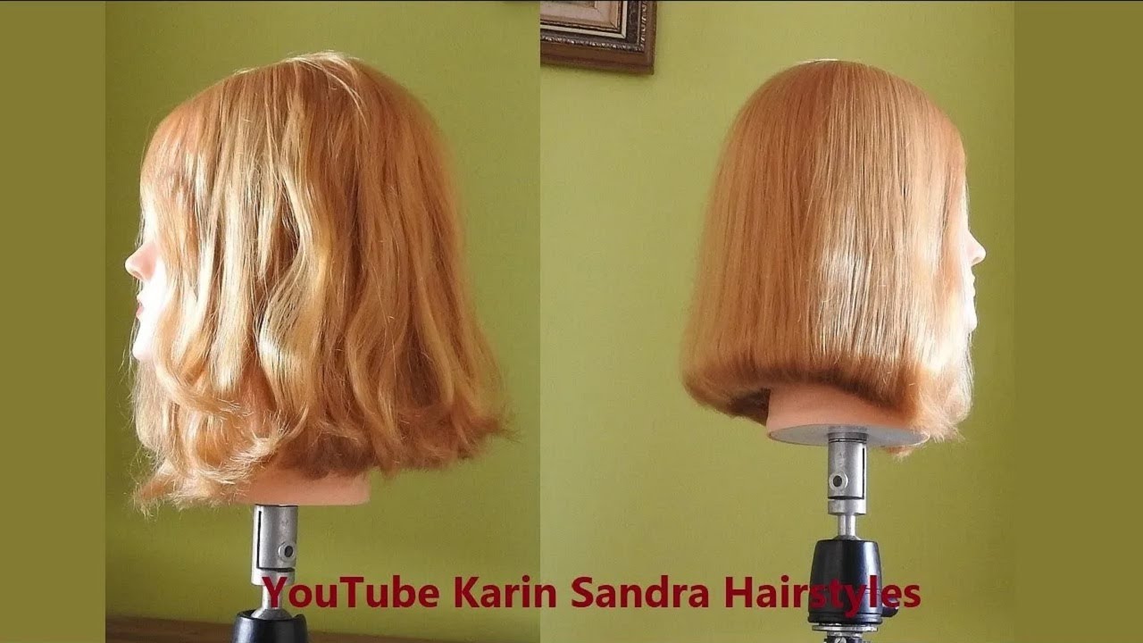 A-Line Bob haircut tutorial / One Length Bob Haircut / Classic Lob ...